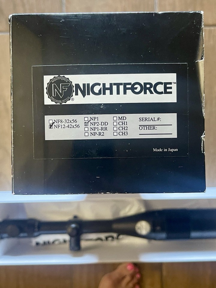 NIGHTFORCE Benchrest 12-42X56 NP2-DD Rifle Scope | eBay