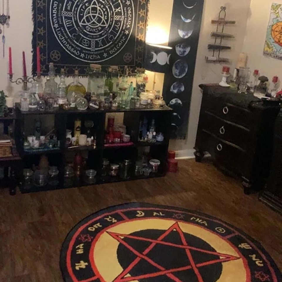 The Love Witch Patterned Rug, The Love Witch, Satan Red , Voodoo ...