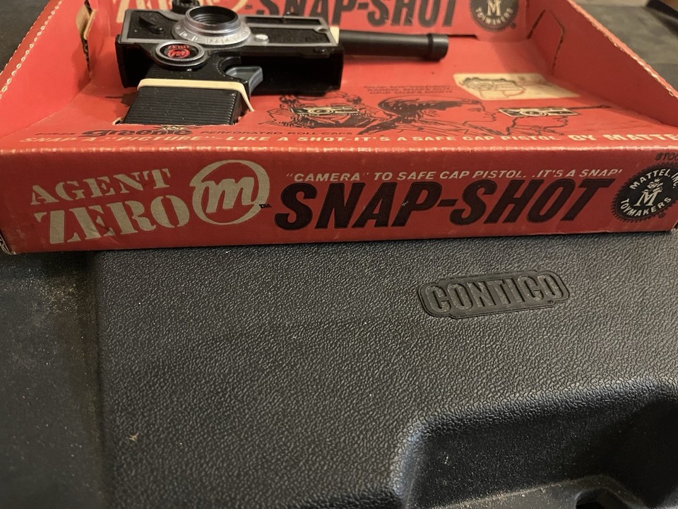 1964 Mattel Agent Zero M Snap Shot Camera Cap Gun Spy Camera To Gun New ...