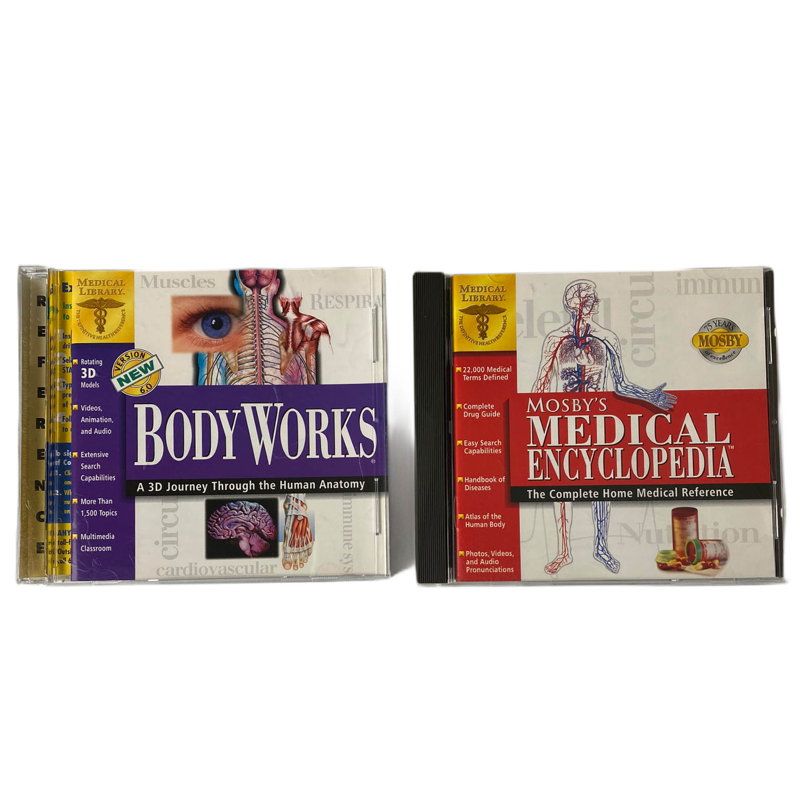 LOT OF 2: Mosby's Medical Encyclopedia CD-ROM 1997 and Body Works CD ...