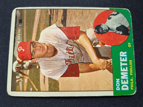 1963 Topps Baseball Card # 268 Don Demeter - Philadelphia Phillies (VG ...