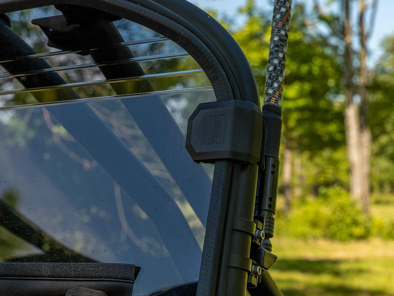 SuperATV Dark Tint Polycarbonate Rear Windshield for Polaris RZR XP ...