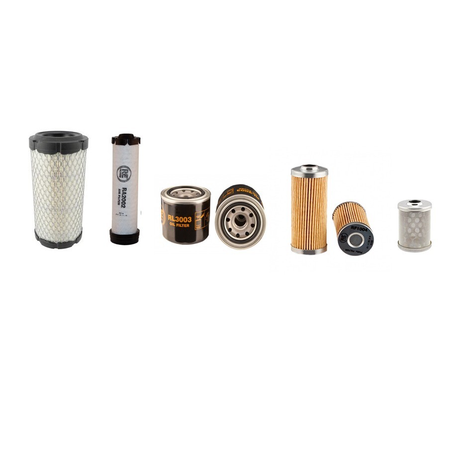 Filter Service Kit Fits Kubota U27-4 before S/N 57196 Air Oil Fuel ...