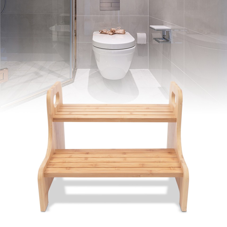 High Beds Bed Steps For Elderly/ Child Two Step Stool Stair Ladder Bath ...