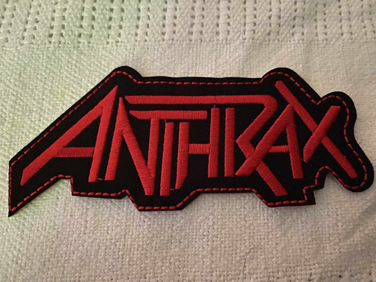 Anthrax (2” X 5”) Patch embroidered, sew, iron,, rock band patch, NEW ...