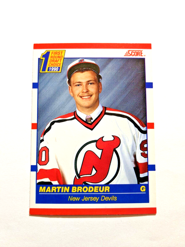 1990-91 Score Martin Brodeur Rookie Card - New Jersey Devils Goalie RC ...