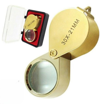 NEW 30X Jewelers Loupe Magnifier Jewelry Coin Loop Magnifying Glass Eye ...