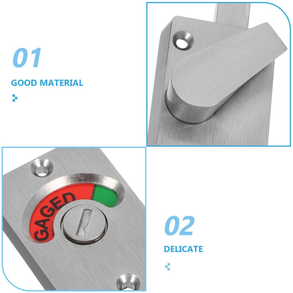 Privacy Door Indicator Lock Toilet Bathroom Bolt Commercial Restroom ...