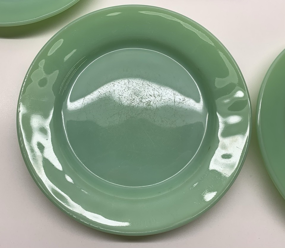 Vintage Fire King Jadeite Dinner Plates 9” Set Of 3 | eBay