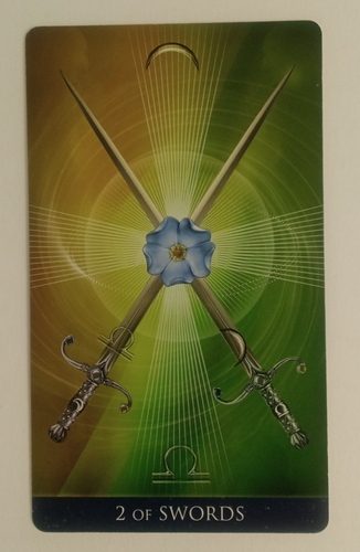 Millennium Thoth Tarot Card 2 Of Swords 4.75" X 2.75" | eBay