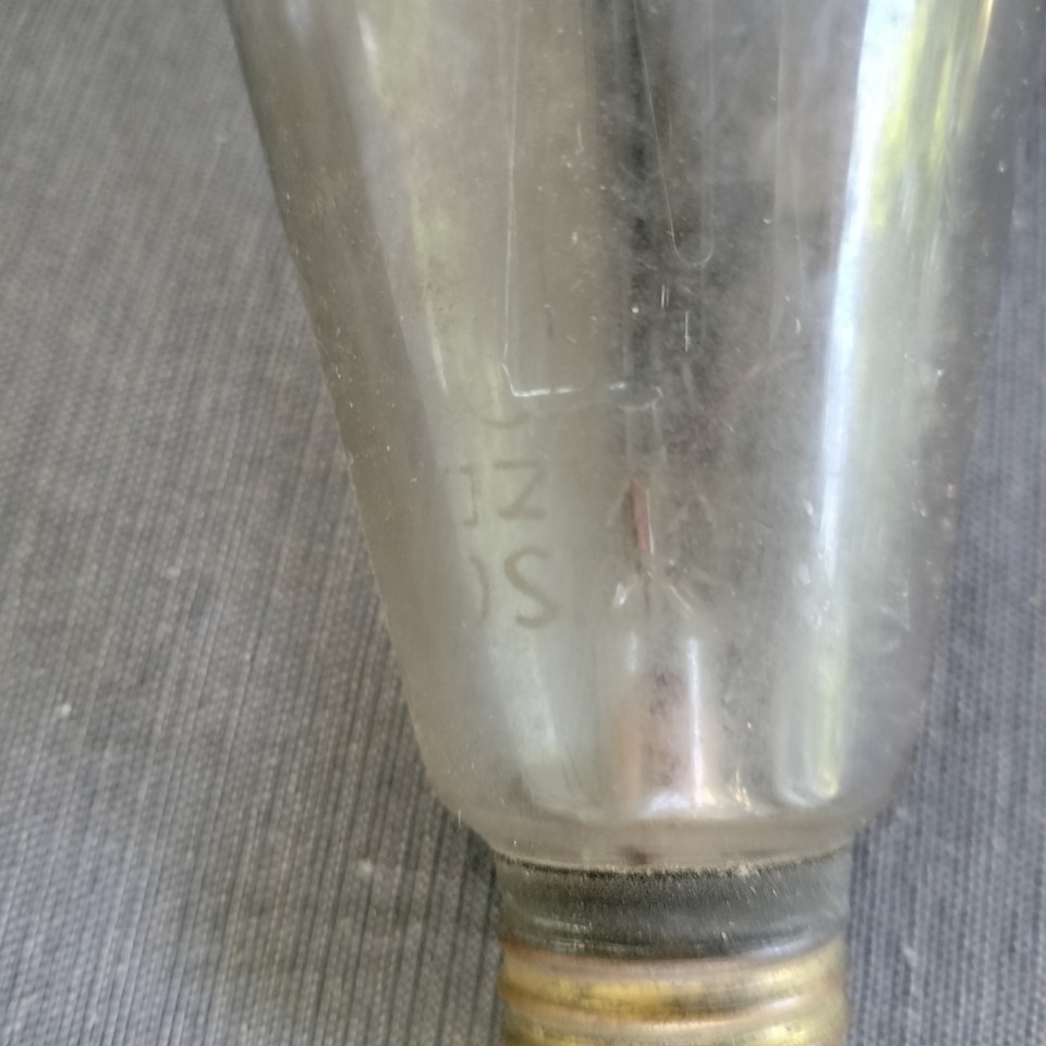 Edison Mazda Tip Carbon Filament Light Bulb, Antique Vintage Electric ...
