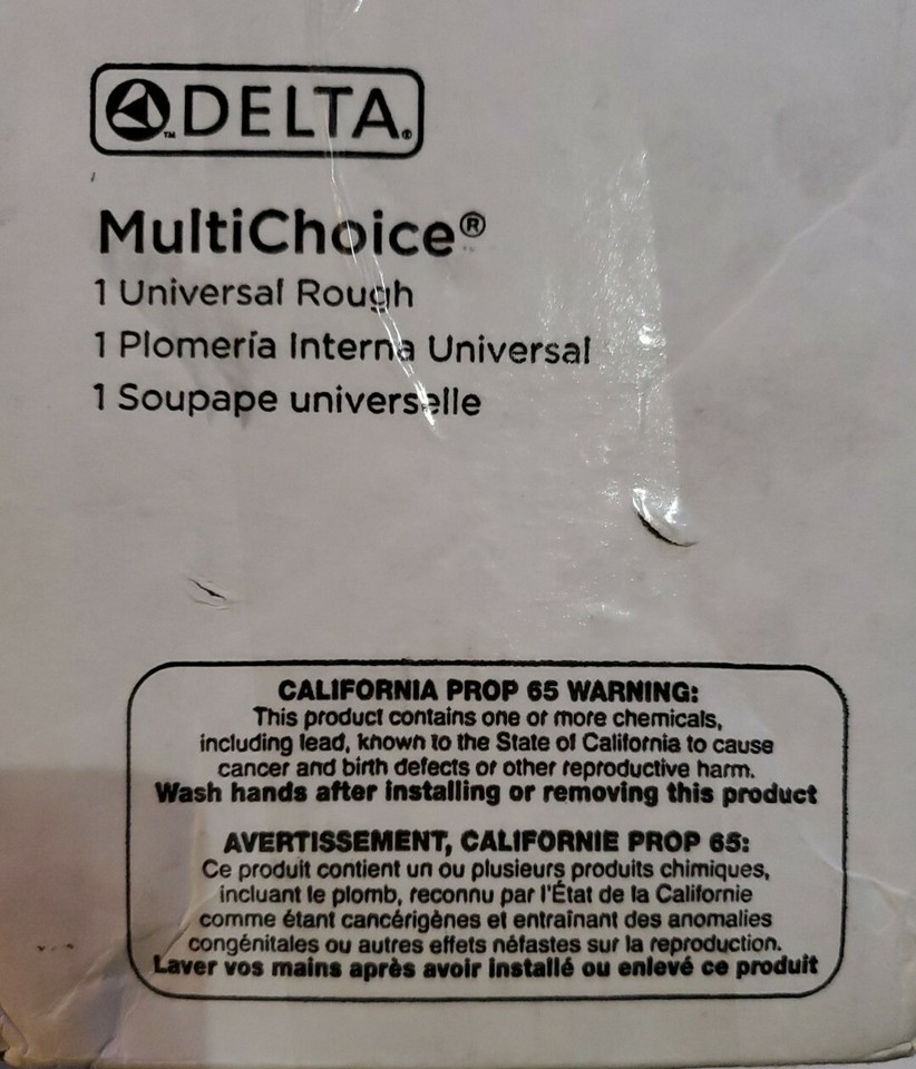 Delta R10000-UNWS MultiChoice Universal Tub & Shower Valve Body | eBay