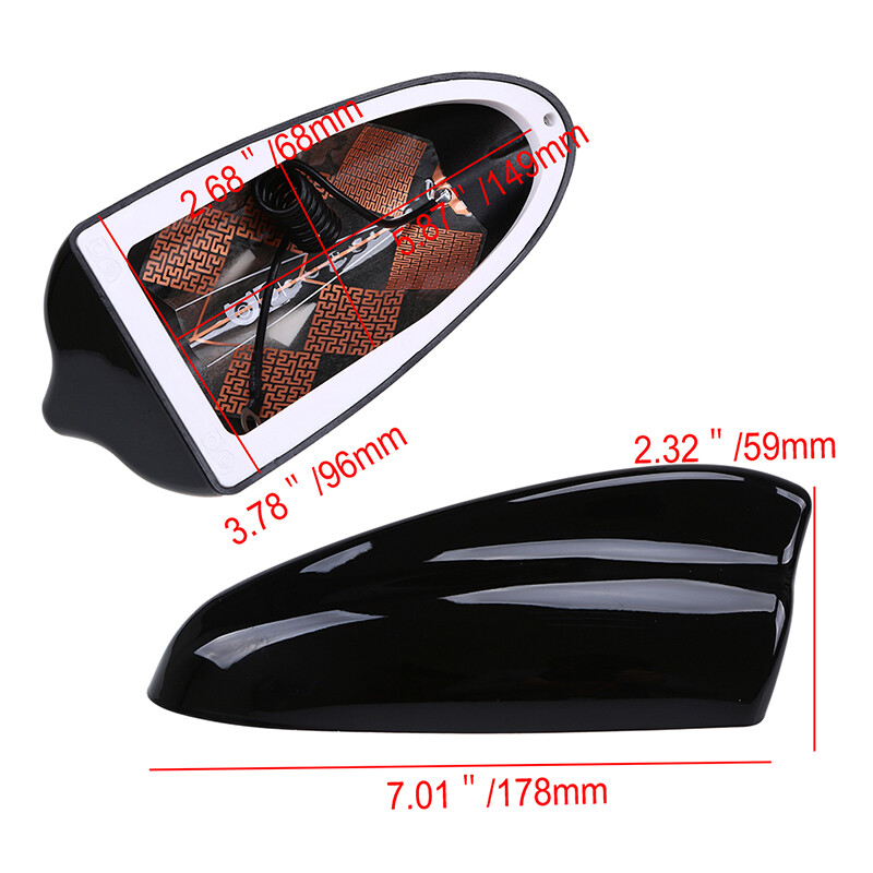 Universal Car Shark Fin Roof Signal Antenna FM/AM Radio Signal Aerial ...