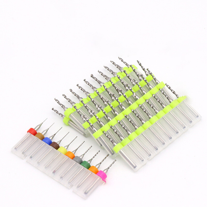 Micro PCB Drill Bits 0.15mm - 2.5mm Tungsten Carbide Precision Twist ...
