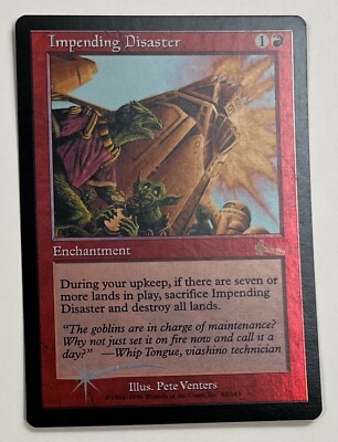 MTG IMPENDING DISASTER (FOIL) Urza's Legacy (OldManMTG 002-905) | eBay