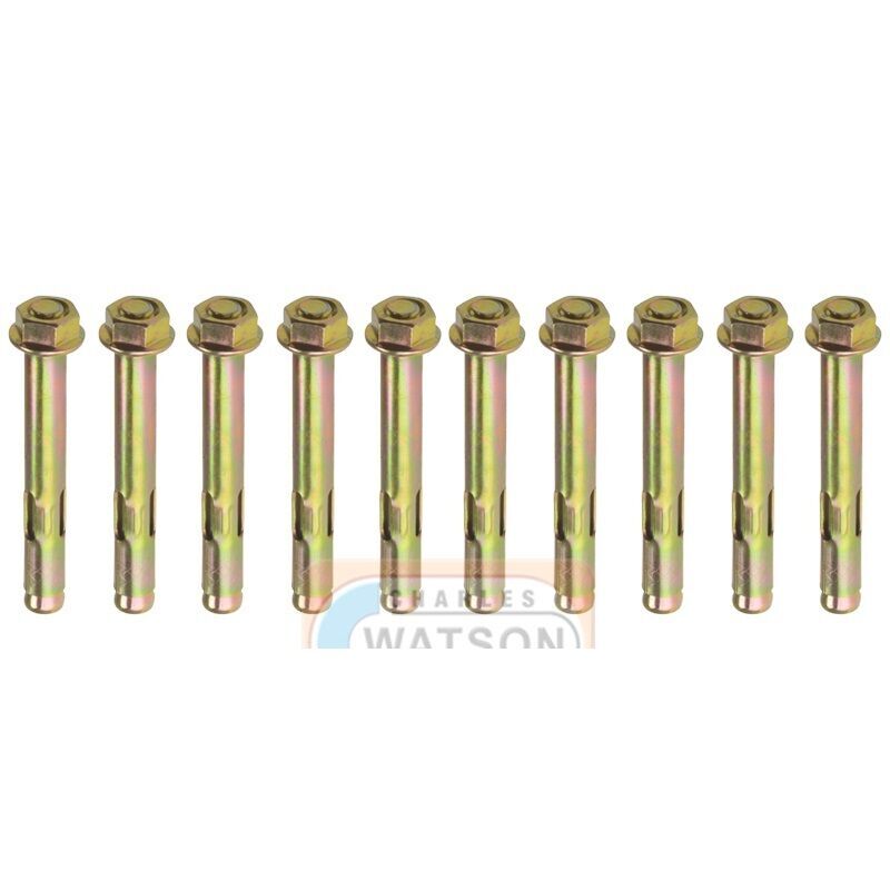 Sleeve Anchor Wall Bolt Masonry Concrete Brick Fixing Hex Nut Rawl All ...