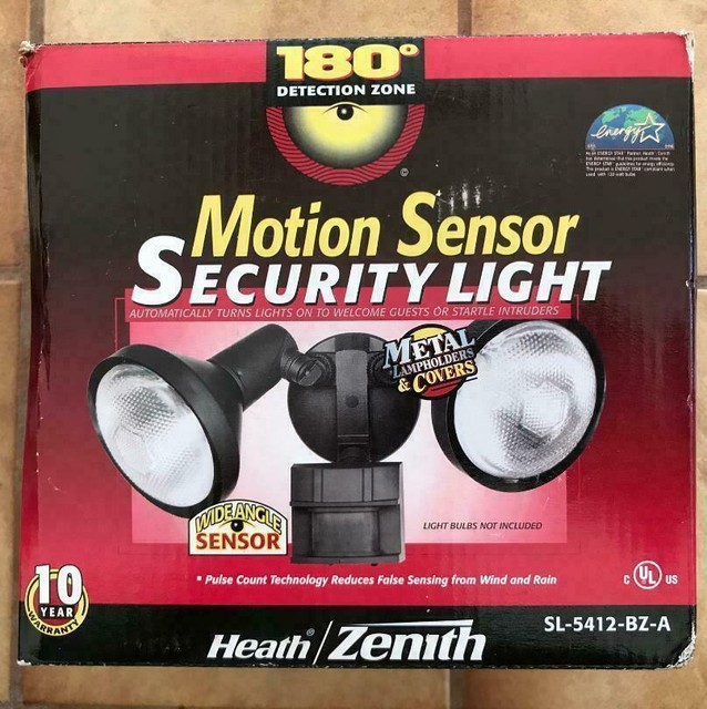 Heath Zenith Exterior 180 Motion Sensor Security Light for sale online ...