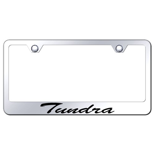 Toyota Tundra Laser Etched Script License Plate Frame (Chrome) | eBay