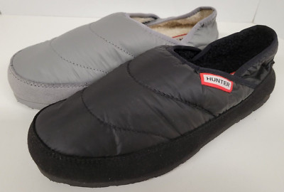 (Mismatched Color Black/Gray): Women's Hunter Puffer Slippers Size 7 ...