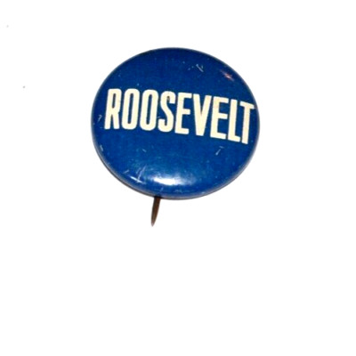 1936 FRANKLIN D. ROOSEVELT FDR PRESIDENT campaign pin pinback button ...