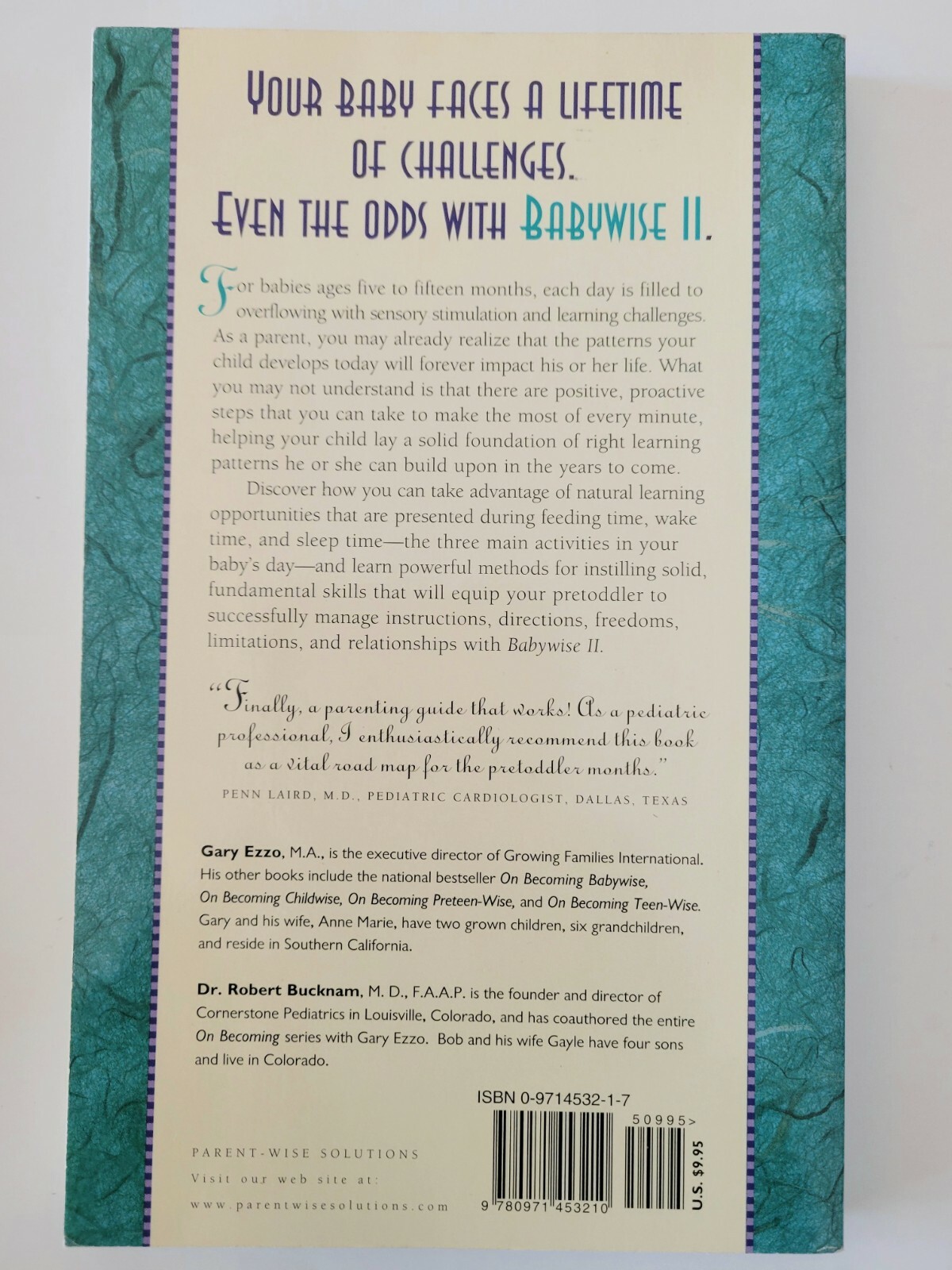 On Becoming Baby Wise Book Two: Parenting Your Pre Toddler 5 ...