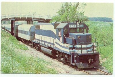 Long Island Railroad LIRR NY Gp-38 Train Engine Locomotive Postcard New ...