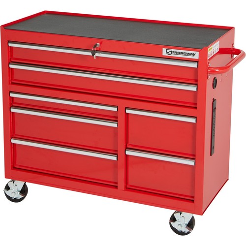 Strongway 7-Drawer Rolling Cabinet, 42in.W x 18in.D x 36.6in.H ...