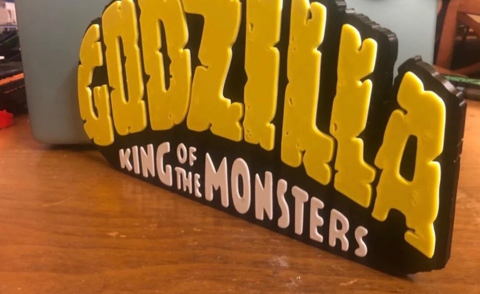 Godzilla 6in logo/ shelf display/ wall display | eBay