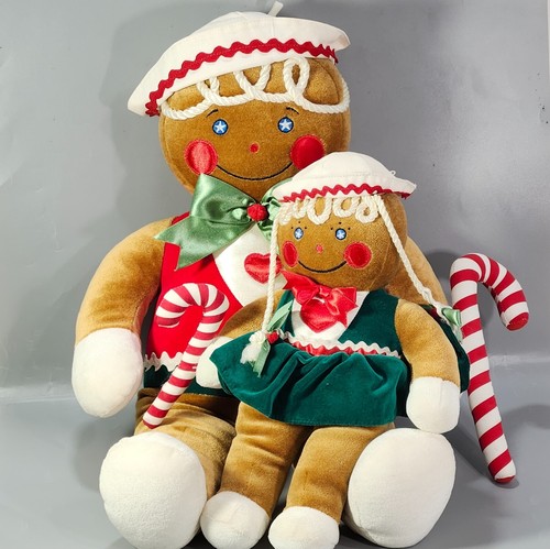 1990 Target VTG Xmas Plush 20" Gingerbread Man 12" Girl Lot of 2 ...