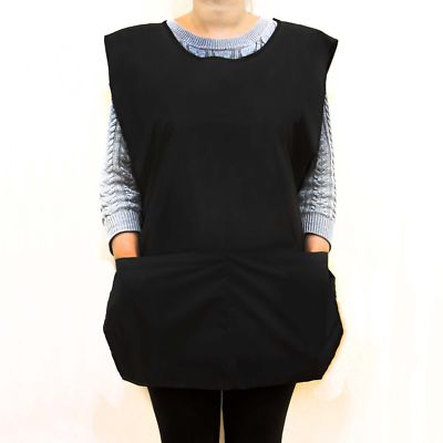 Black Waterproof Apron/Vest One Size Fits All Unisex Work Wear Barber ...