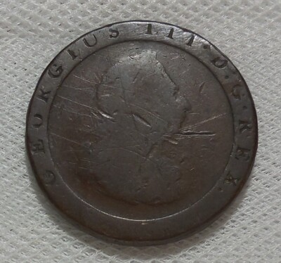 1797 GREAT BRITAIN LARGE COPPER PENNY COIN | eBay