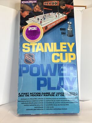 coleco stanley cup power play table hockey game 1970s W Box As Is | eBay