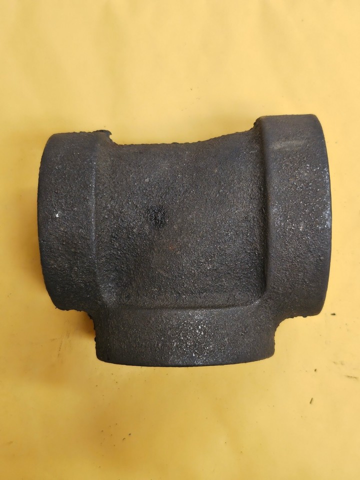 1-1/2" x 1-1/4" x 1-1/4" Cast Iron TEE Class 125 MADE IN USA-FACTORY ...
