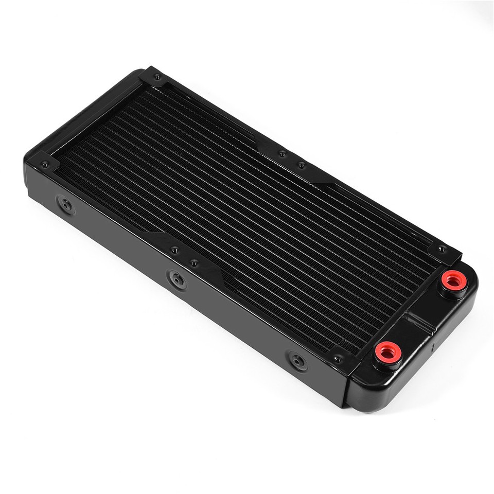 PC Liquid Water Cooling Kit 240mm CPU Block 2 LED Fan Pump Reservoir GB ...