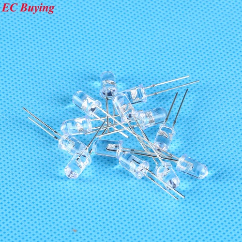 50pcs 5mm Flashing Red/Blue Bi-Color Flash LED Diodes 10000mcd Blinking ...