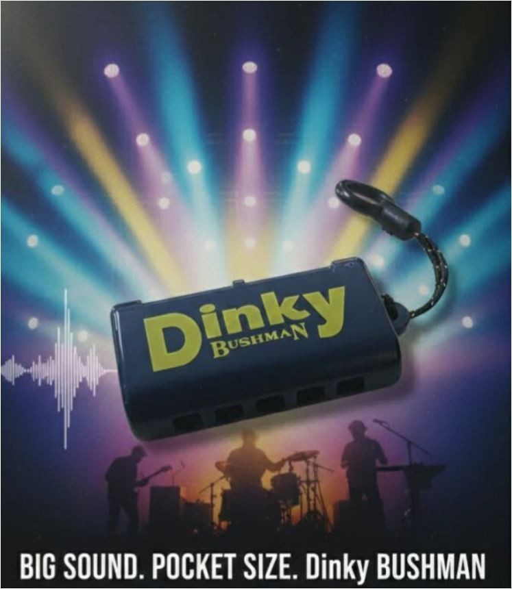 Bushman Dinky Harmonica Set of 3 C, A, G - 5 Holes "World's Tiniest ...