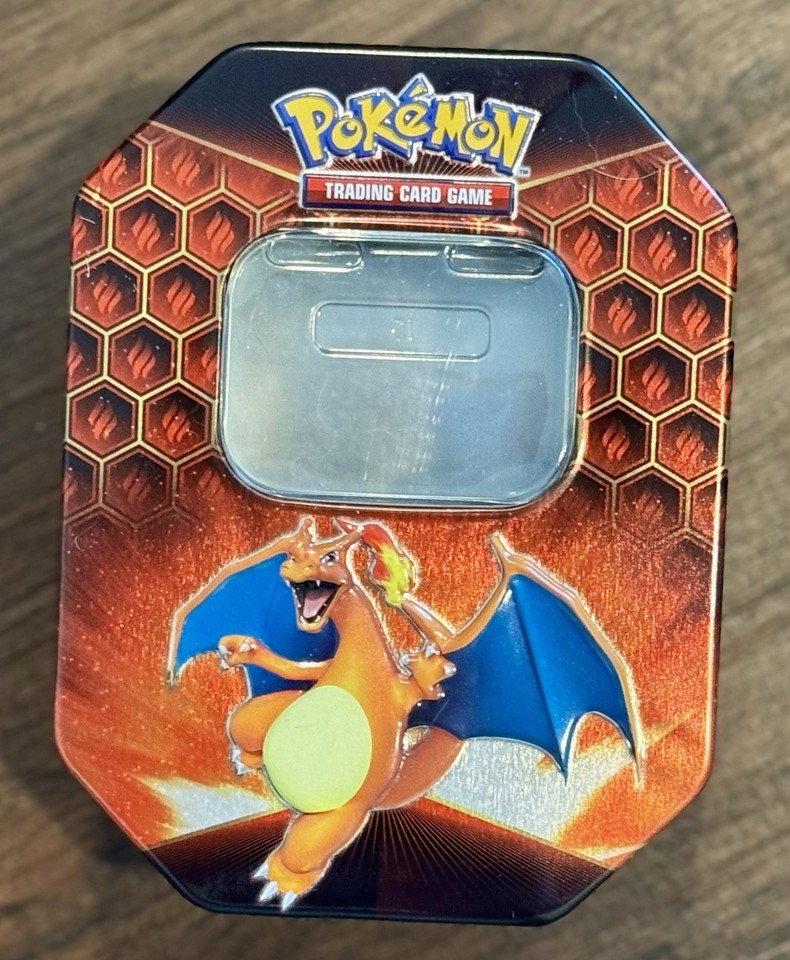 Pokemon Hidden Fates Charizard Tin Box - Empty Tin for card storage ...