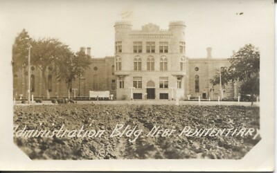 Real Photo Postcard RPPC Nebraska State Prison Administration Building ...