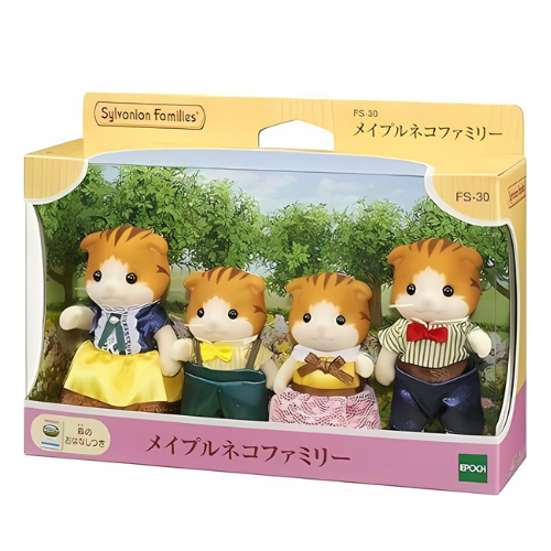 Sylvanian Families Maple Cat Family - Calico Critters - From Japan ...