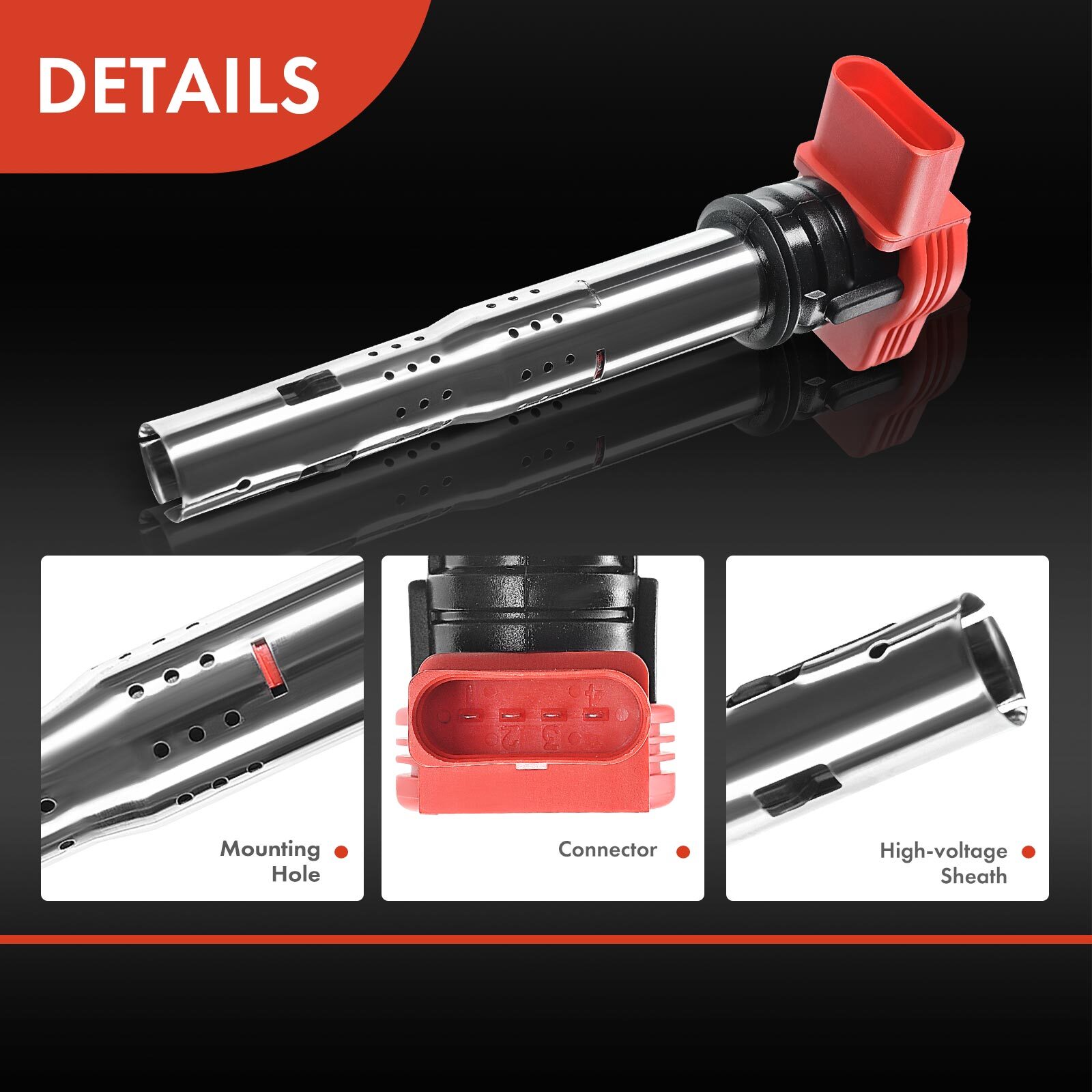 4pcs Ignition Coils Pack for Audi A6 Quattro 2007-2011 A8 Quattro ...