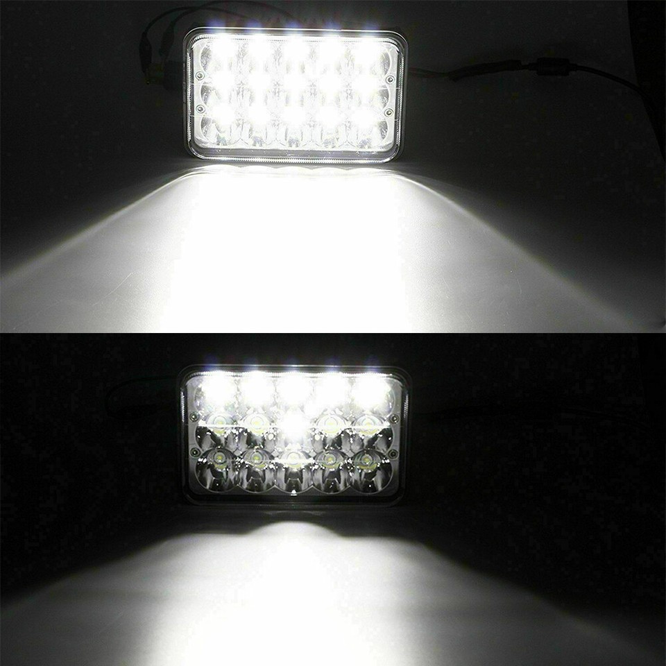 4x6" LED Headlight High Low Beam For Honda XR250 XR250L XR650L XR650R ...