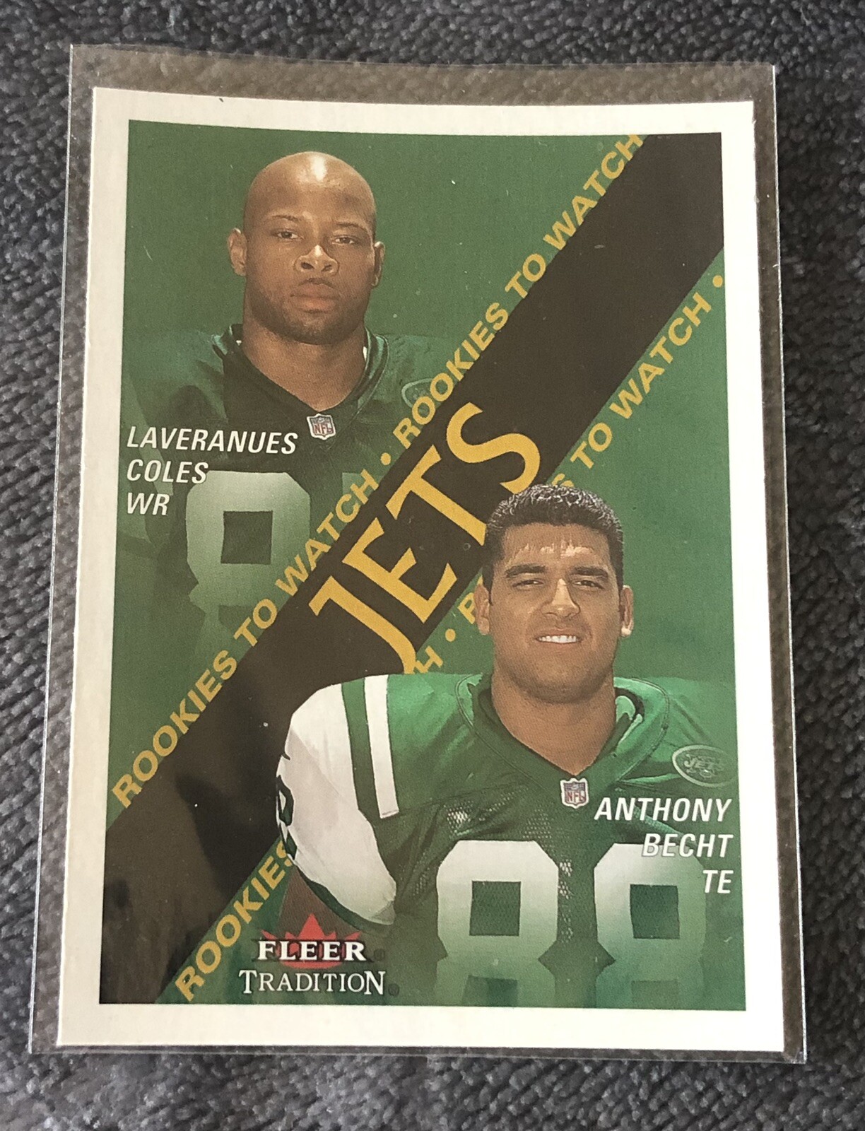 2001 FLEER TRADITION LAVERANUES COLES ANTHONY BECHT ROOKIE #355 NEW ...