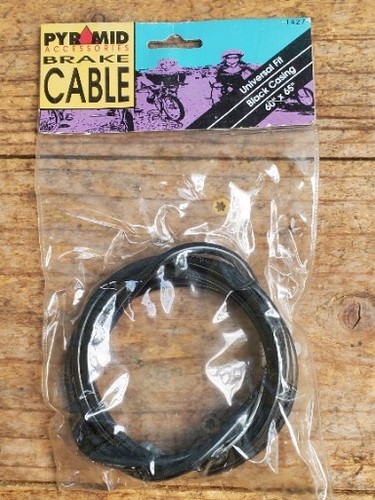 NOS Pyramid Bicycle Brake Cable-60” X 65” -Black Universal Fit-Mountain ...