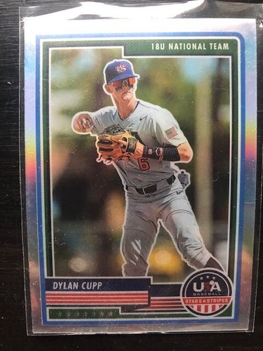 2023 Panini USA Baseball Stars & Stripes - Dylan Cupp #44 Stars Prizm ...