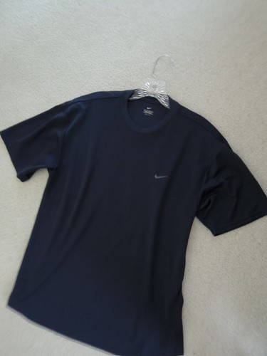 Mens Top Size S NIKE Dri Fit Athletic All Sports Navy Blue Training ...