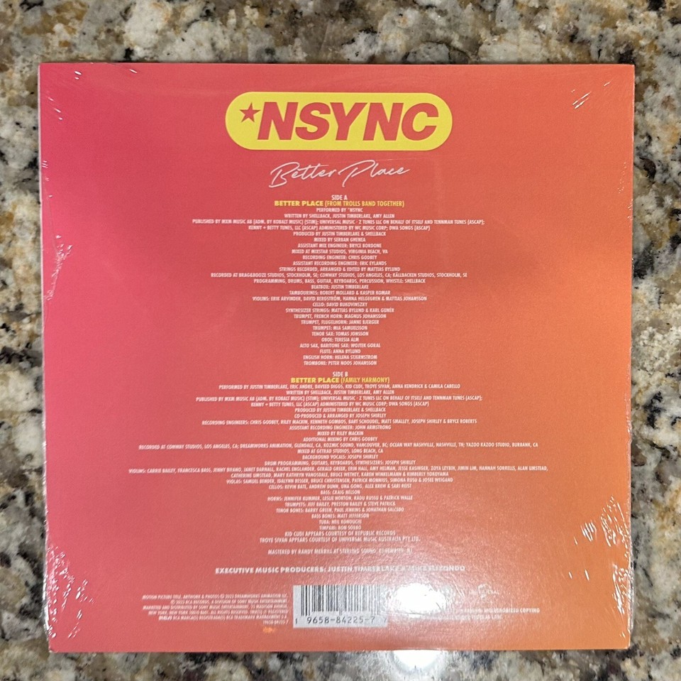 NSYNC - Better Place (Trolls Band Together) 7” vinyl EP record single ...