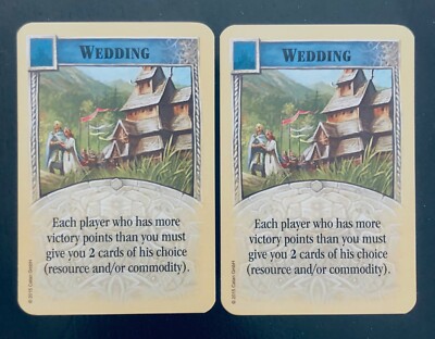 Catan Expansion Cities & Knights | Wedding Politics Card x2 | Game ...