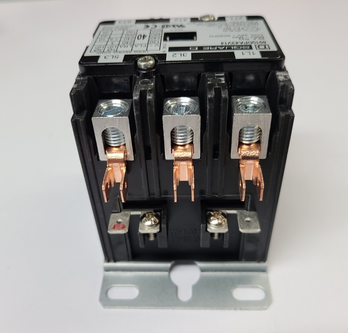 SQUARE D. P/N: 8910DPA43V14. DEFINITE PURPOSE MAGNETIC CONTACTOR. 24V ...