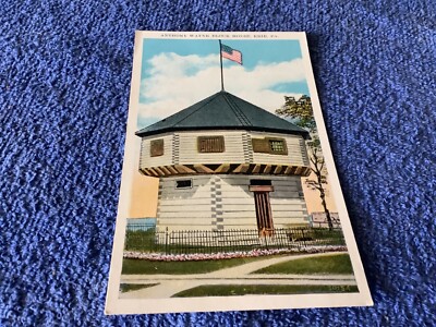 VINTAGE ANTHONY WAYNE BLOCK HOUSE ERIE,PA POSTCARD | eBay