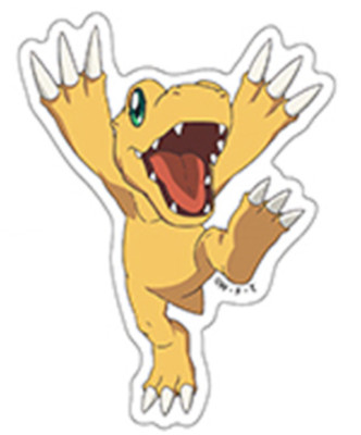 Digimon Adventure Adsorption Acrylic Mascot Agumon Japan NEW | eBay